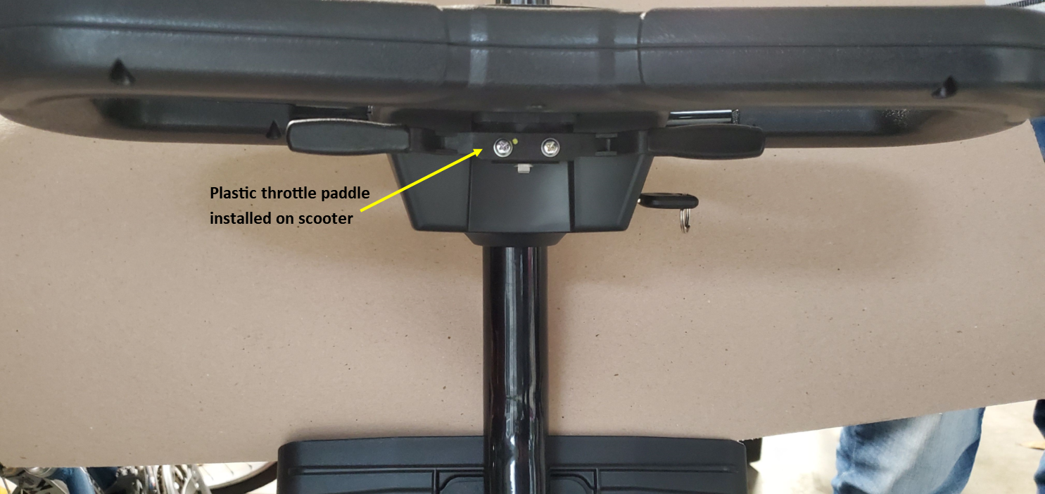 Replacing a scooter throttle paddle – Living Well Stores